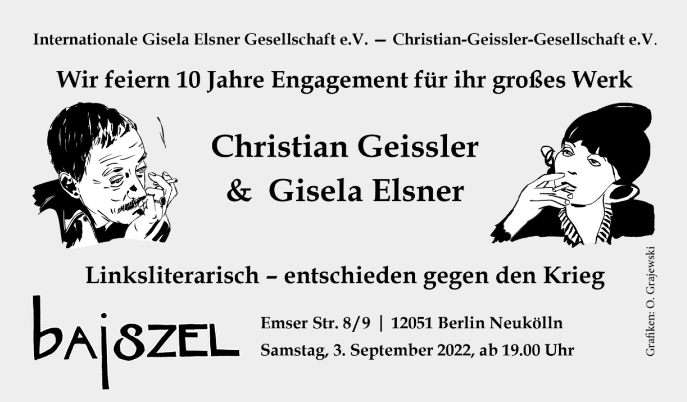 Die Internationale Gisela Elsner Gesellschaft feiert ihren 10 ...